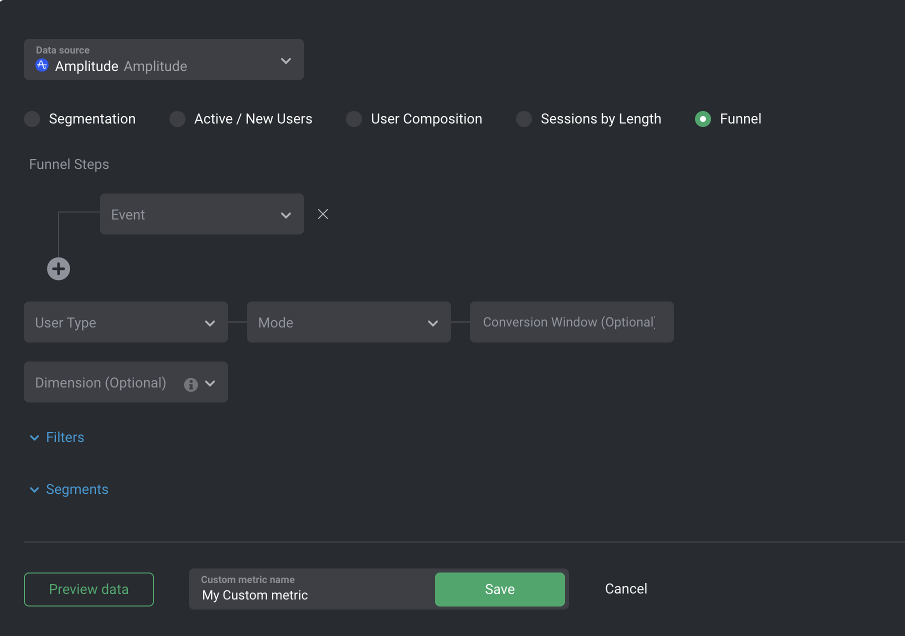 Master Overview: Metric Builders for Amplitude