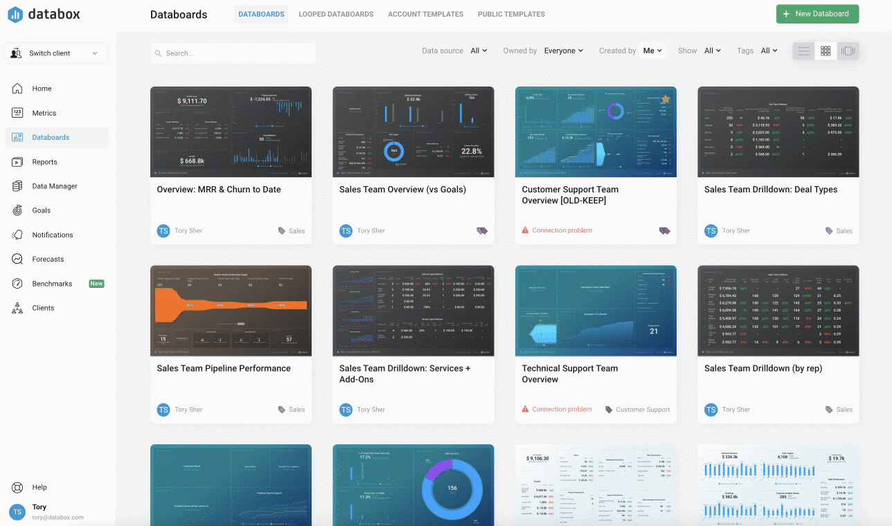 How do I rename a Databoard?